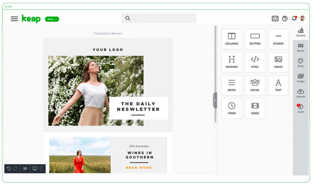 Keap Case Study | Unlayer